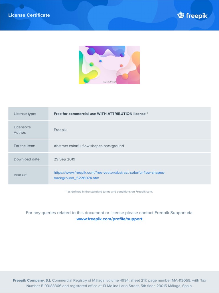 License Abstract Colorful Flow Shapes Background 5226074 | PDF ...