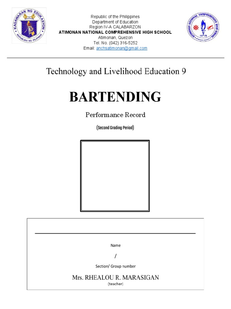 Performance Record: Atimonan National Comprehensive High School | PDF