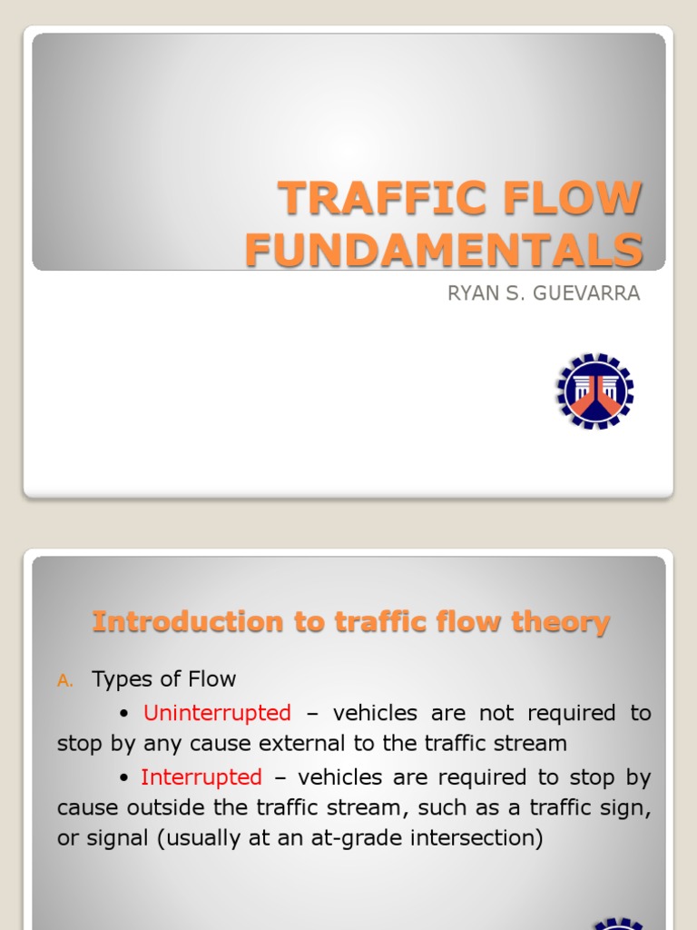 Traffic Flow Theory | PDF | Traffic | Speed