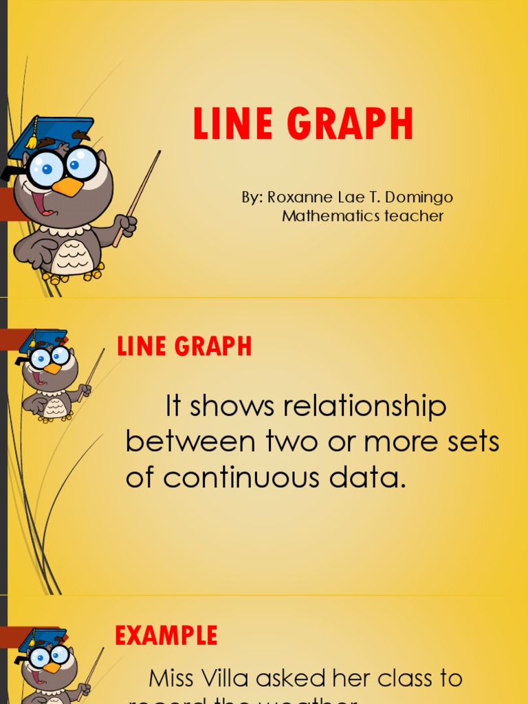 Line Graph: By: Roxanne Lae T. Domingo Mathematics Teacher | PDF ...