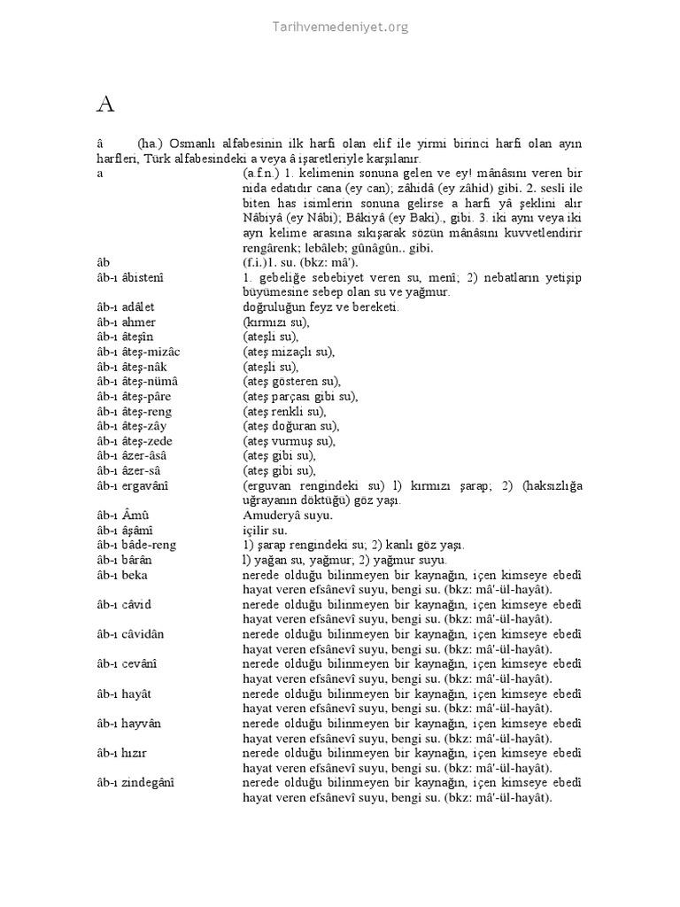 Osmanlica Ansiklopedik Lugat | PDF