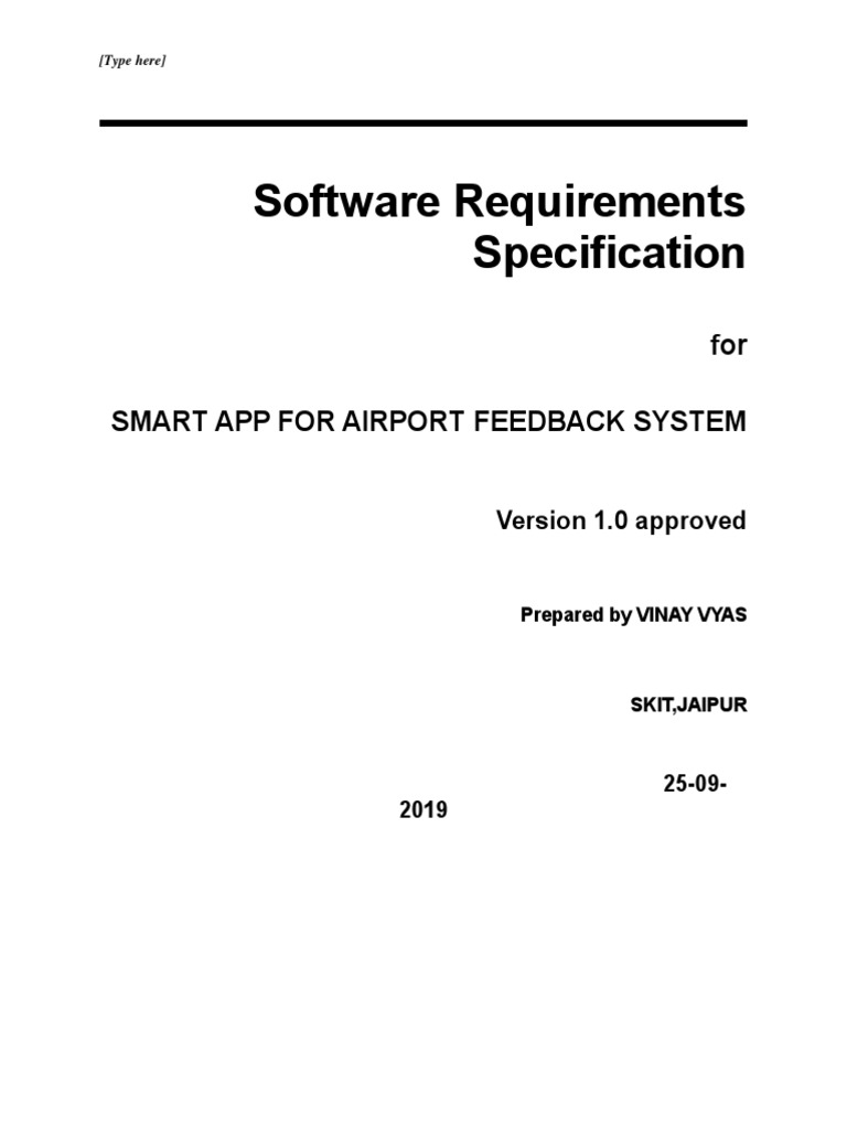 Feedback Srs | PDF | Specification (Technical Standard) | Systems ...