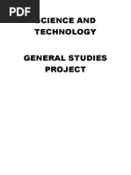 General Studies Project CBSE Class 11 | PDF | Sustainability | Science