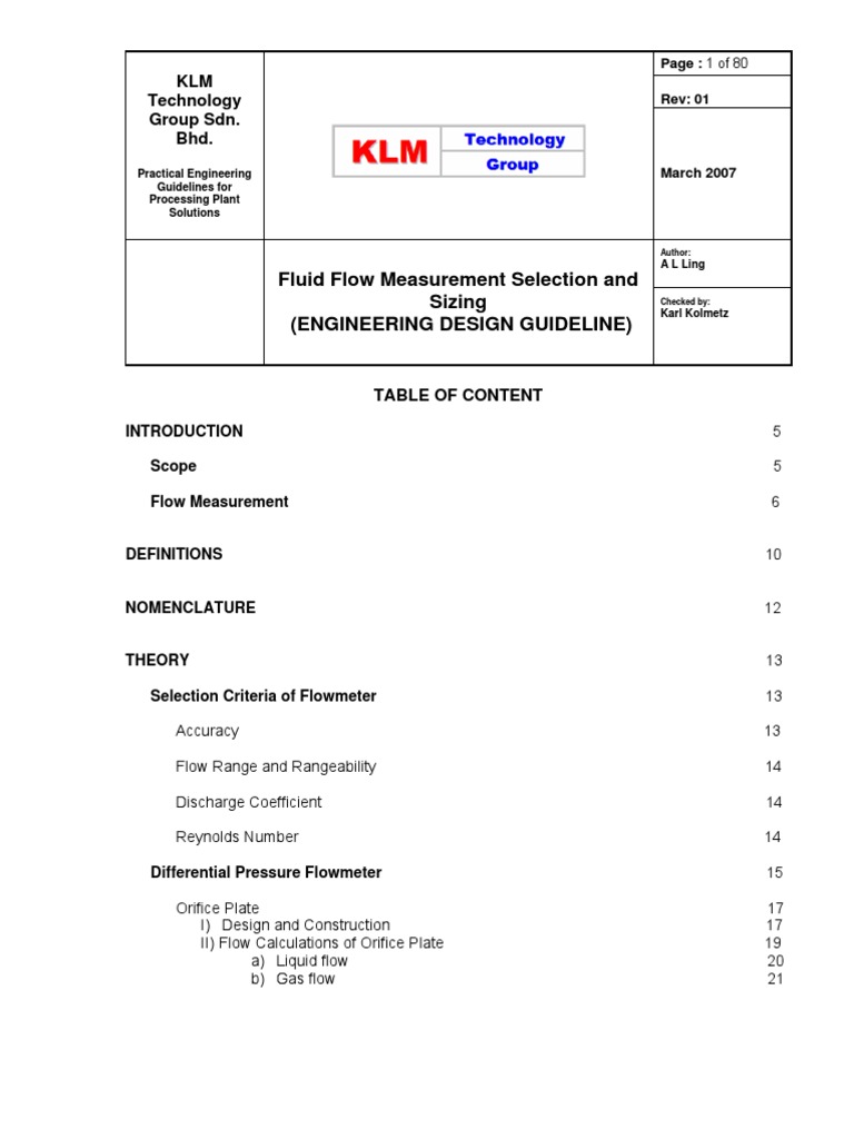 Engineering Design Guideline - Measurement Rev 2 | PDF
