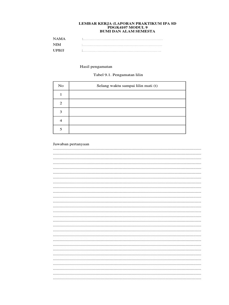Lap - Prak.modul 9 | PDF