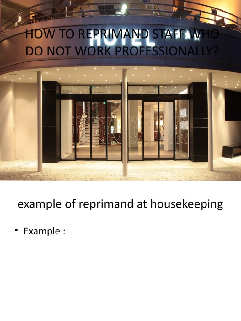 Effective Staff Reprimand Strategies | PDF | Career & Growth