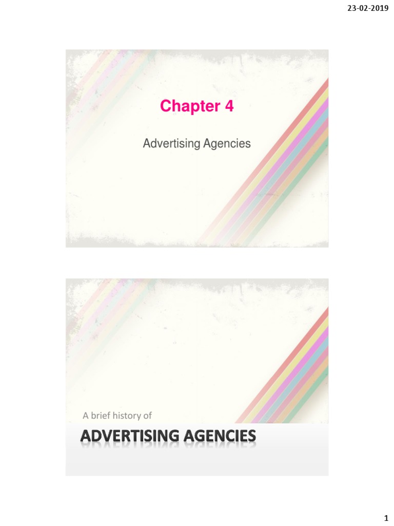 2.3Chp Agencies NOTES | PDF | Advertising | Direct Marketing