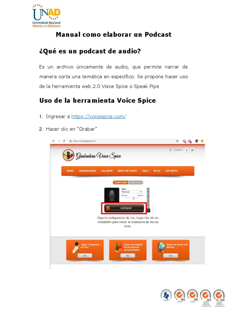 Manual Cómo Elaborar Un Podcast PDF | PDF