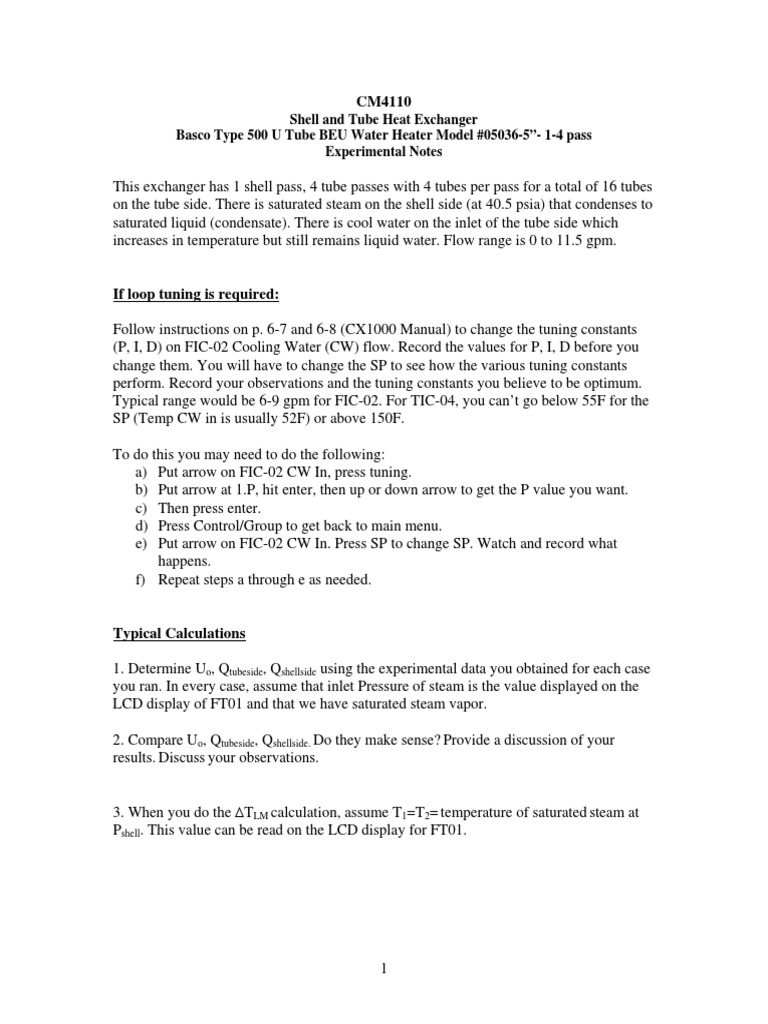 Contoh Soal Shell and Tube | PDF