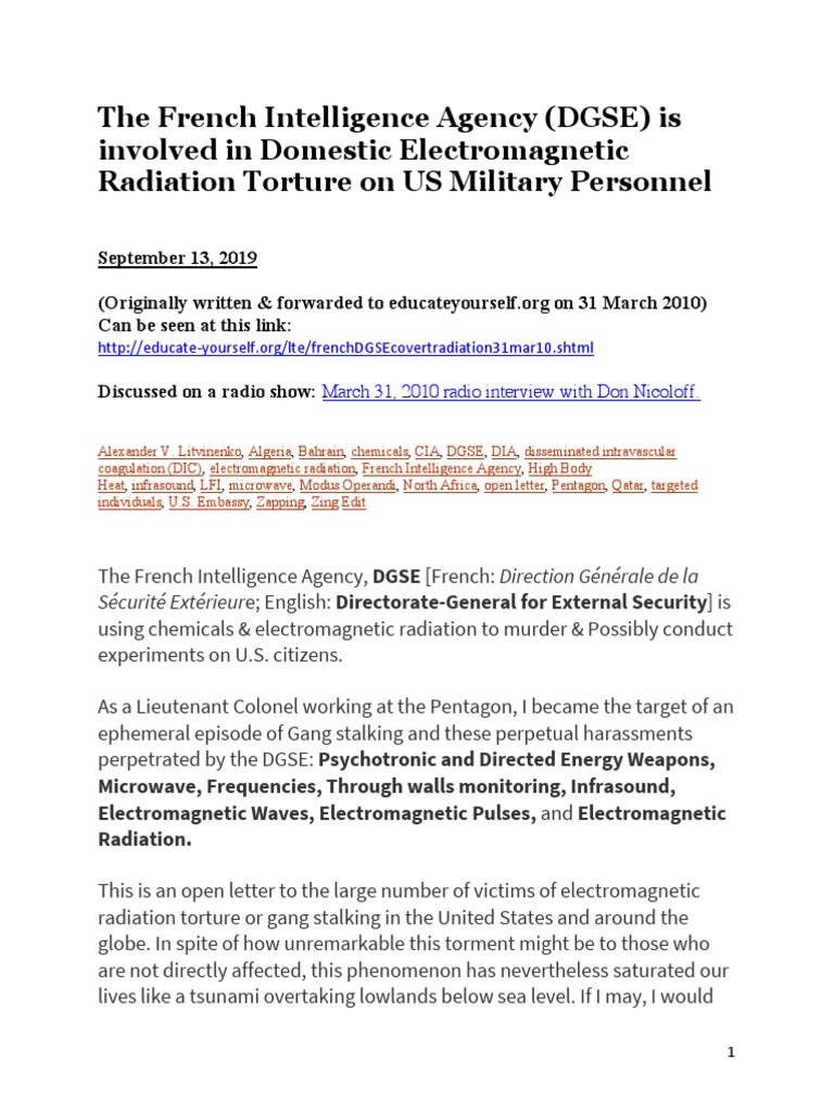 The French Intelligence Agency (DGSE) Is Involved in Domestic ...