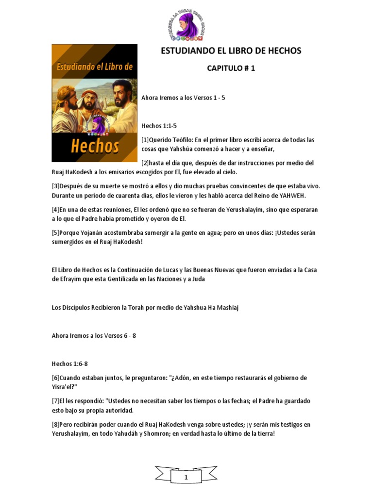 Estudiando El Libro de Hechos | PDF | Yahvé | Profeta
