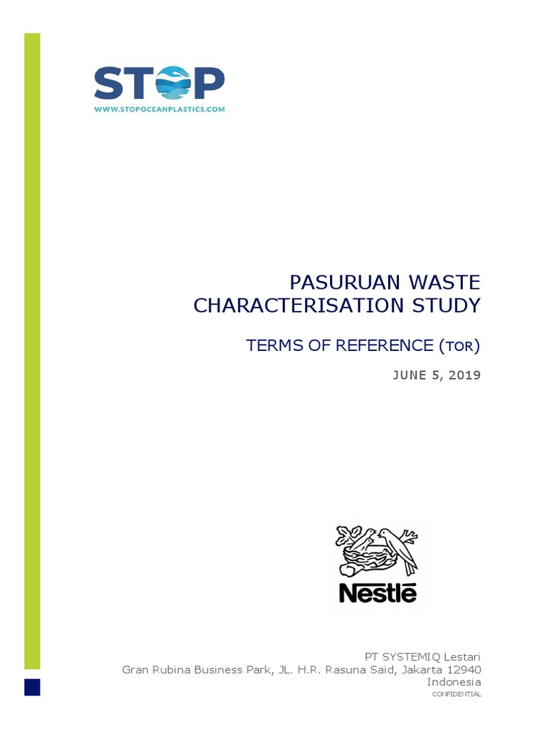 Pasuruan Waste Characterization v1 | PDF | Plastic | Waste