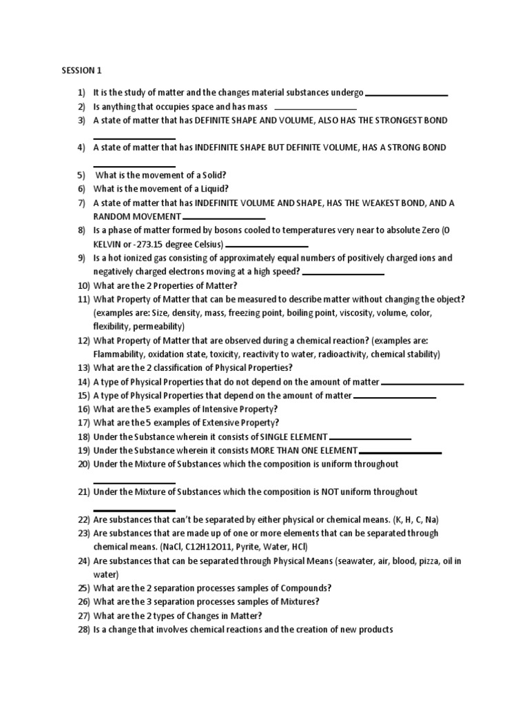 Chem Lec Reviewer | PDF | Atoms | Matter