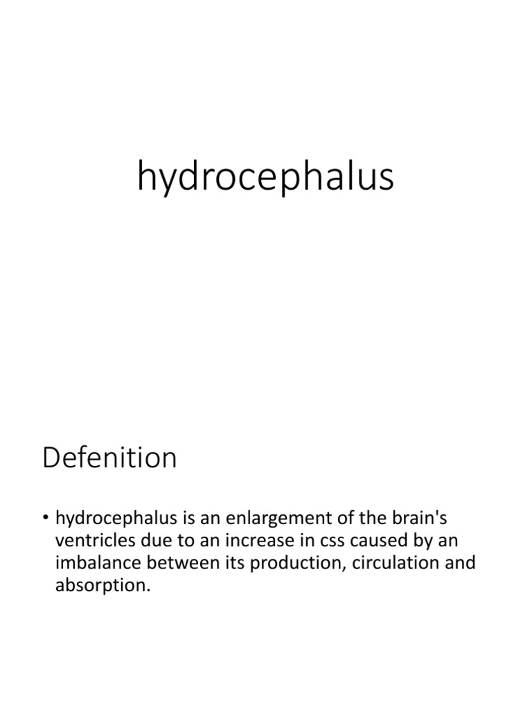 Understanding Hydrocephalus: Causes & Treatment | PDF | Cerebrospinal ...