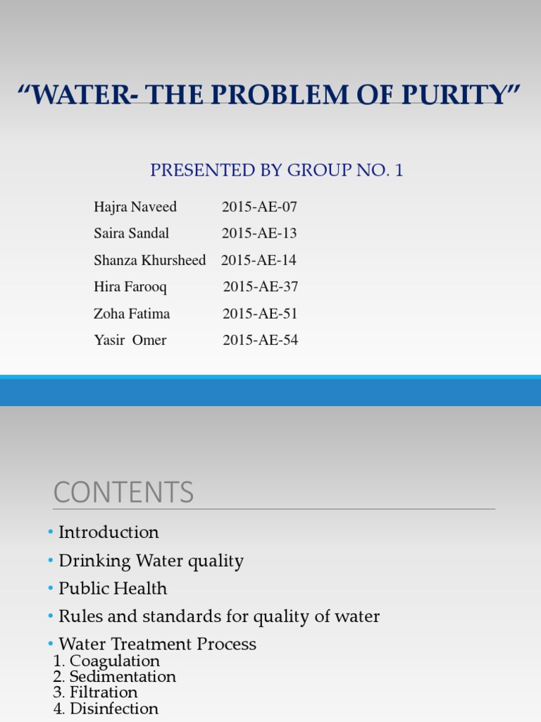 Water Treatment Processes | PDF | Water Purification | Drinking Water