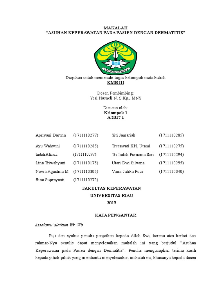 MAKALAH Dermatitis FIX | PDF