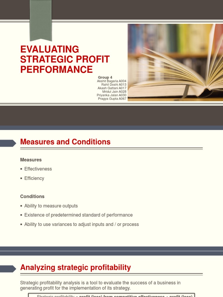 Strategic Profitability Performance Analysis | PDF | Cost | Market Share