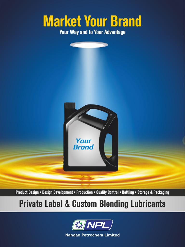 Private Label & Custom Blending Lubricants | PDF | Oil | Brand