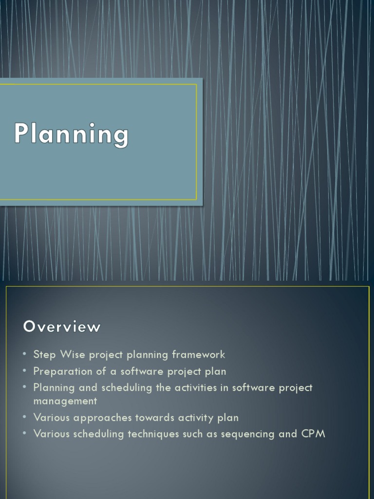 Stepwise Project Planning Framework | PDF | Information Technology ...