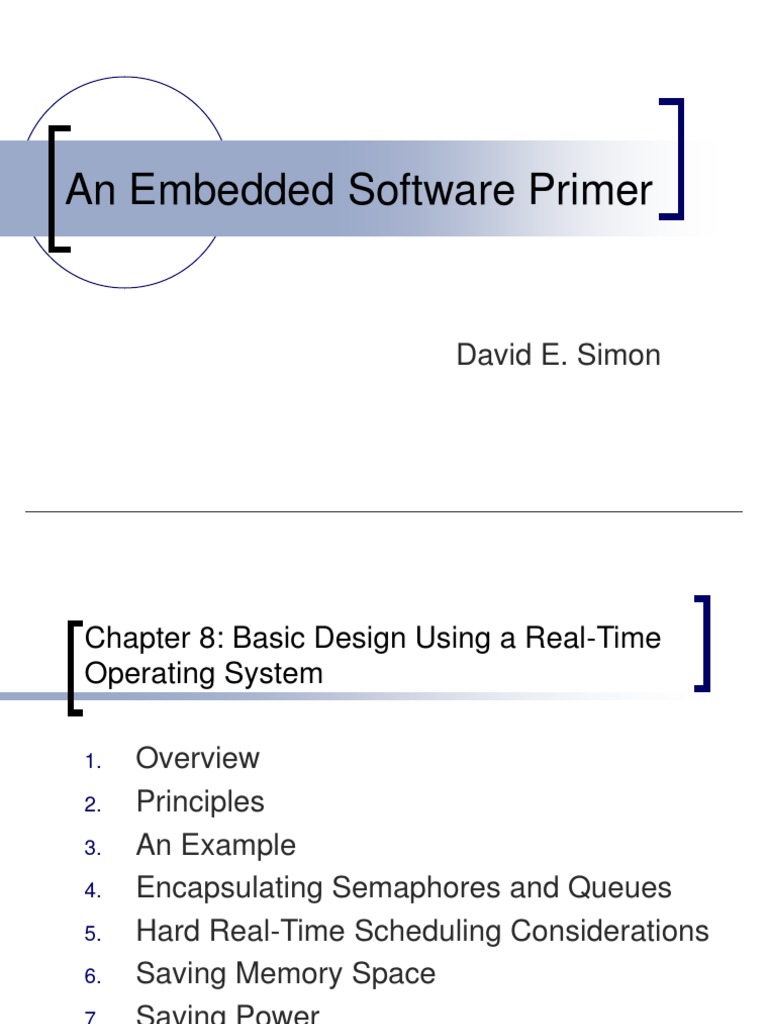 Embedded Software Primer - Ch8 | PDF | Subroutine | Embedded System