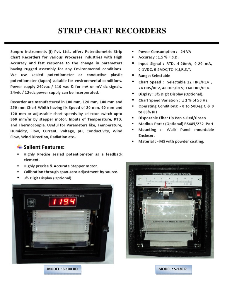 Strip Chart Recorder PDF | PDF | Electrical Components | Electrical ...