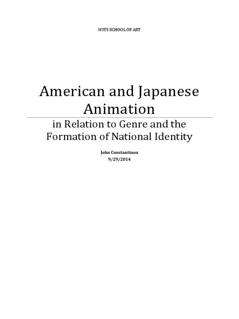 American and Japanese Animation | PDF | Anime | Cartoon