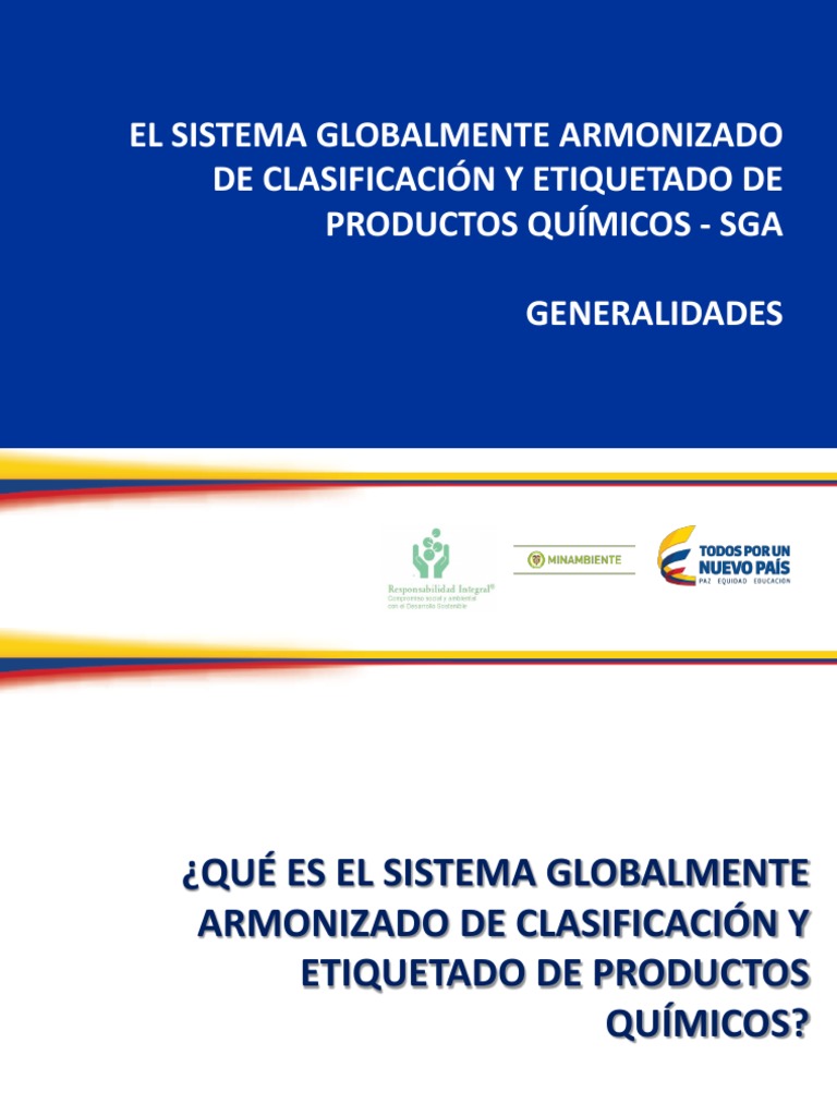 Sistema Golbalmente Armonizado. ESTRATEGIA NACIONAL IMPLEMENTACIÓN DEL ...