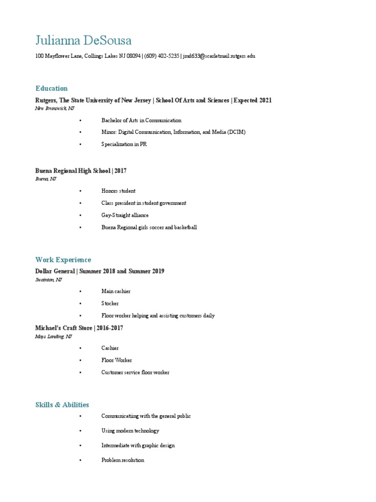 JD Resume 2019 | PDF