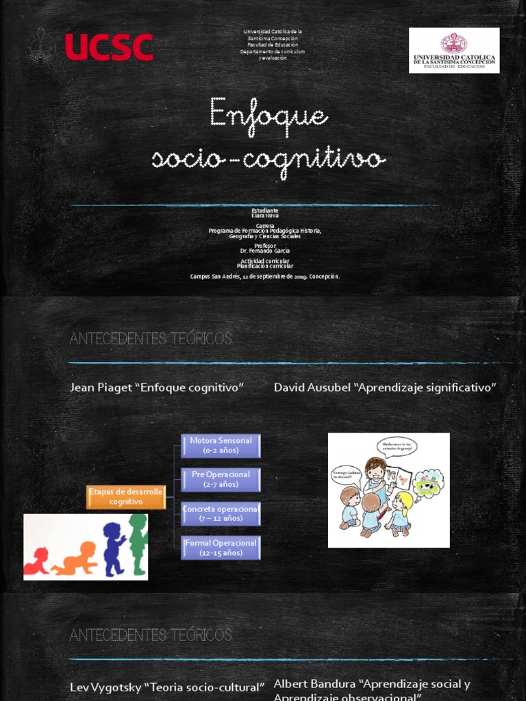 Enfoque Sociocognitivo | PDF | Plan de estudios | Teoría de la educación