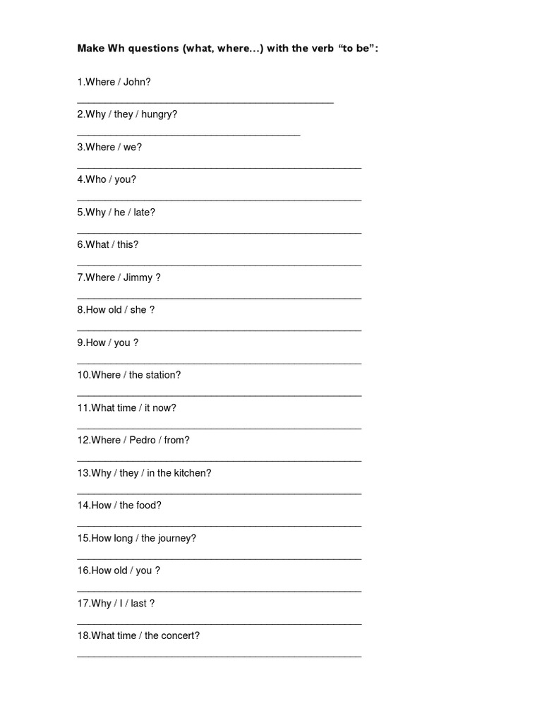 Make WH Questions | PDF | Foods