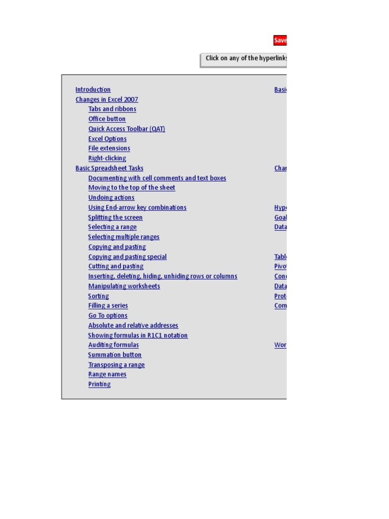Excel Training | PDF | Microsoft Excel | Spreadsheet