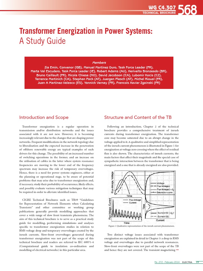 A Study Guide: Transformer Energization in Power Systems | PDF ...