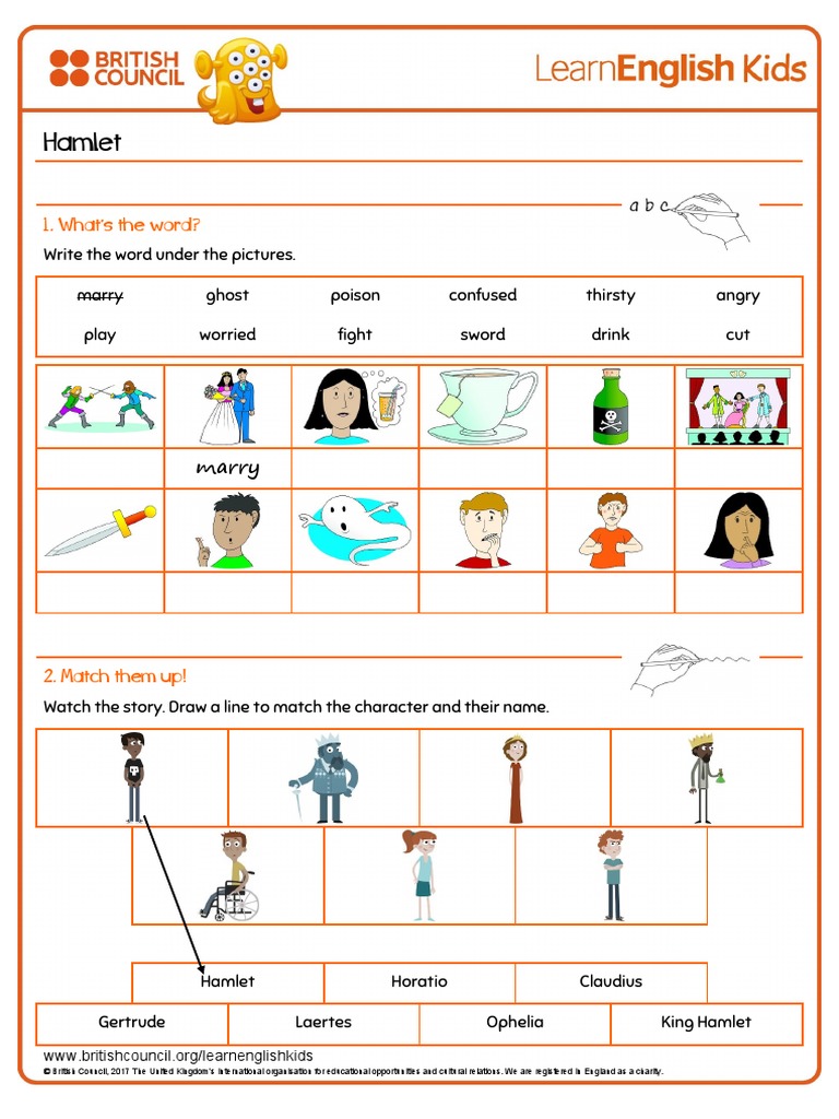 Short Stories Shakespeare Hamlet Worksheet | PDF | Hamlet ...