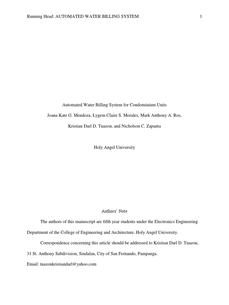 Chapter 1 2 Automated Water Billing System093015 | PDF | Databases ...