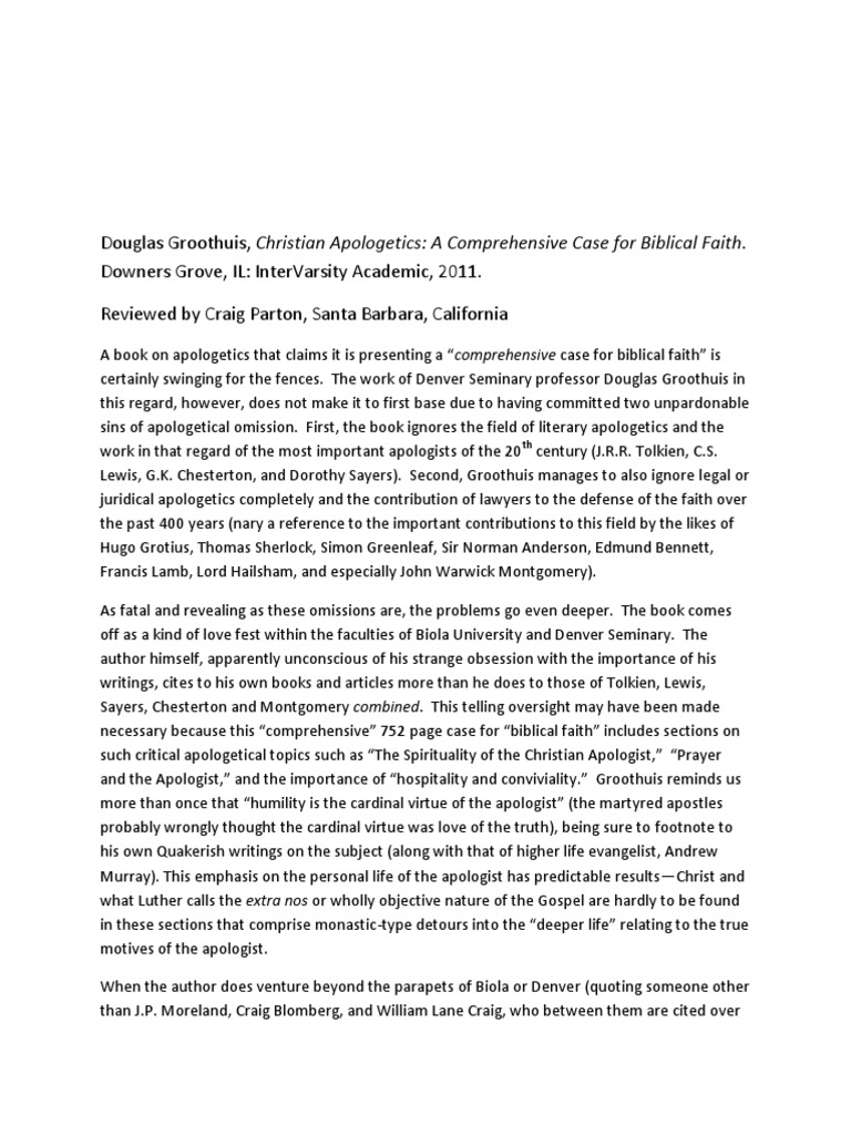 Apolog é Tico | PDF | Christian Apologetics | Analytic Philosophy