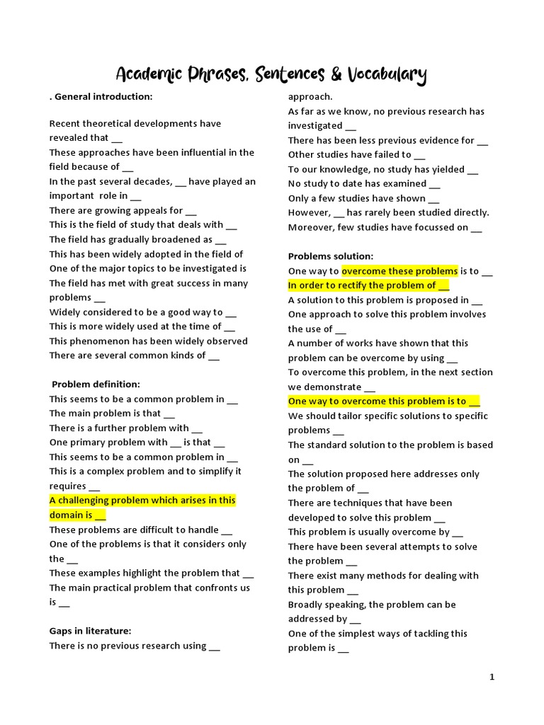 Academic Phrases For Writing | PDF | Scientific Method | Cognitive Science