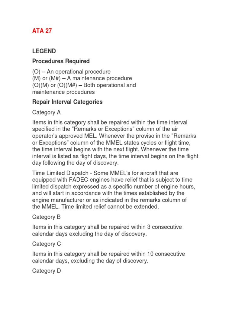 Ata 27 | PDF | Aviation | Aircraft