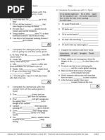Unit 1 Standard Test A Answers | PDF