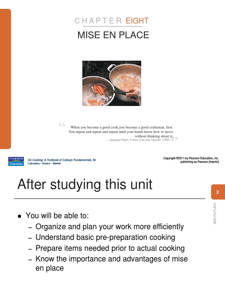 Mise en Place | PDF | Weighing Scale | Butter