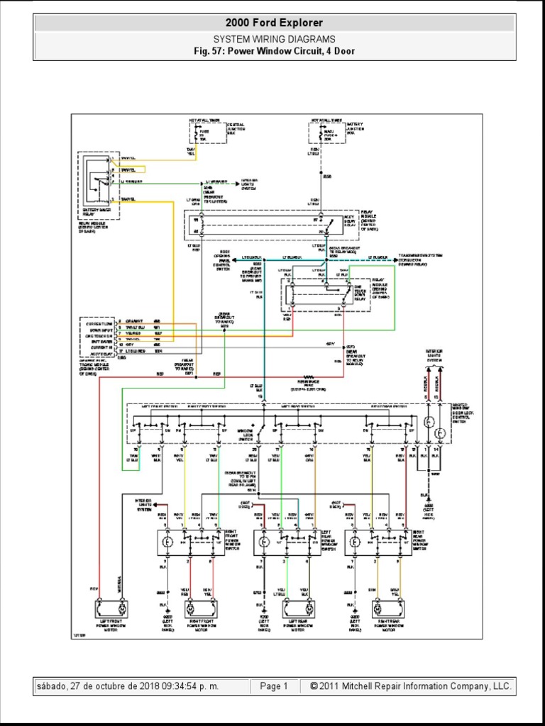 Diagrama Ford Explorer 2000 | PDF