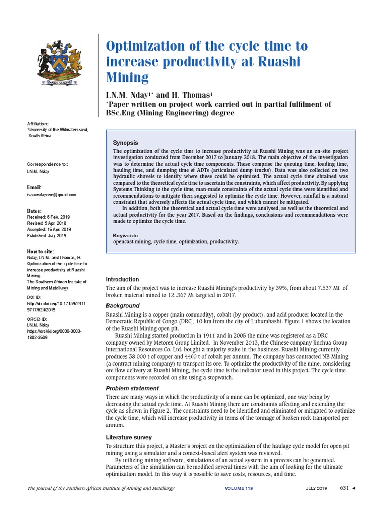 Articulo 21 | PDF | Mining | Mathematical Optimization