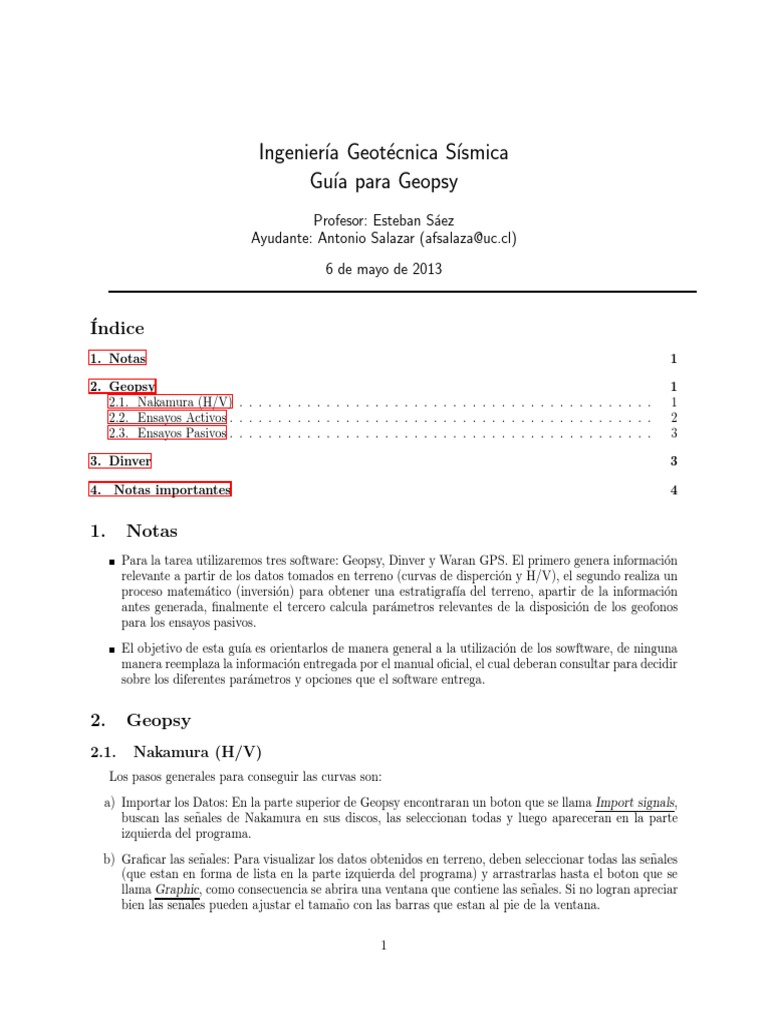 Guia Geopsy PDF | PDF | Software | Programación de computadoras