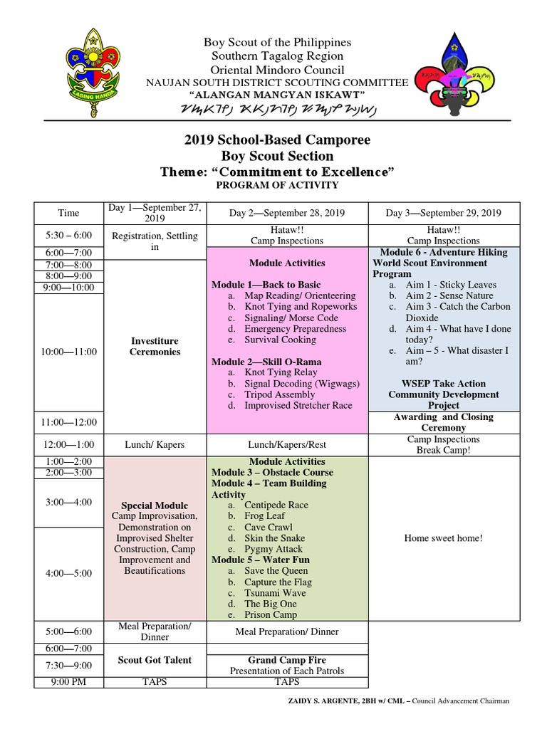 Suggested Activities For BSP Camporee 2019 | PDF | Reuse | Recycling