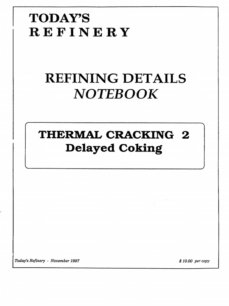Thermal Cracking - Delayed Coking 2 | PDF