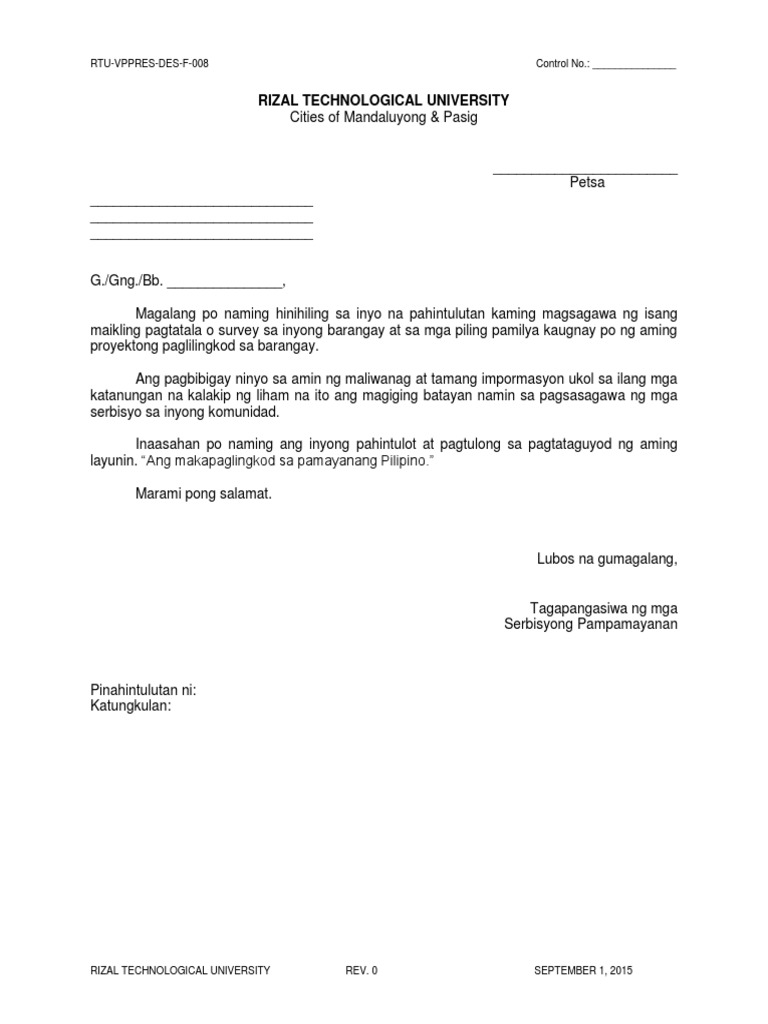 DES F 008 Needs Assessment Survey | PDF