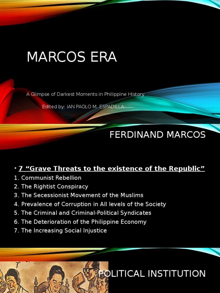 Marcos Era: A Glimpse of Darkest Moments in Philippine History Edited ...