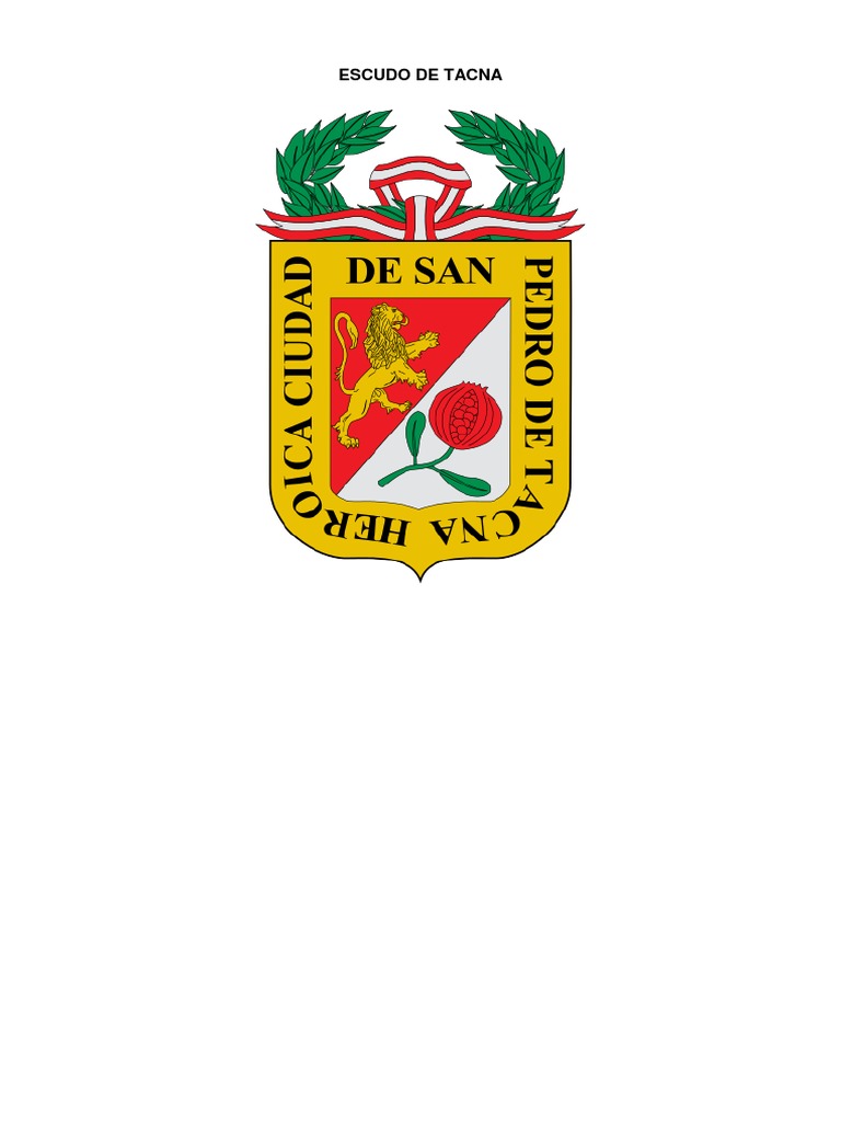 Escudo y símbolos de Tacna | PDF | Maíz | Cocina de las Americas