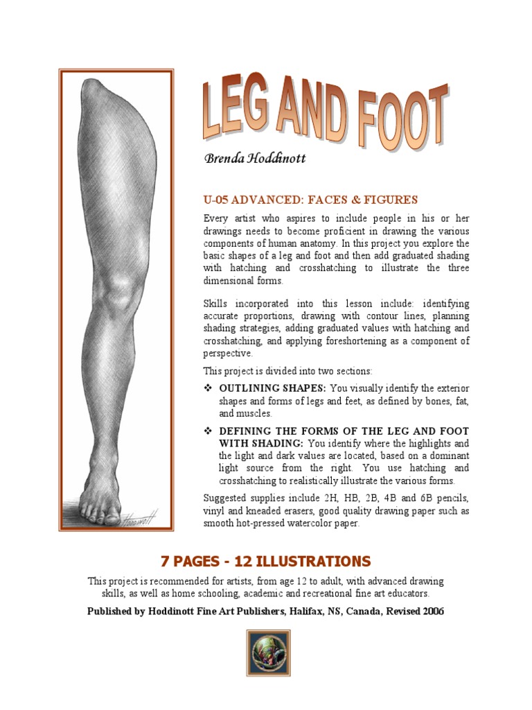 U05 - Leg and Foot | PDF | Drawing | Perspective (Graphical)