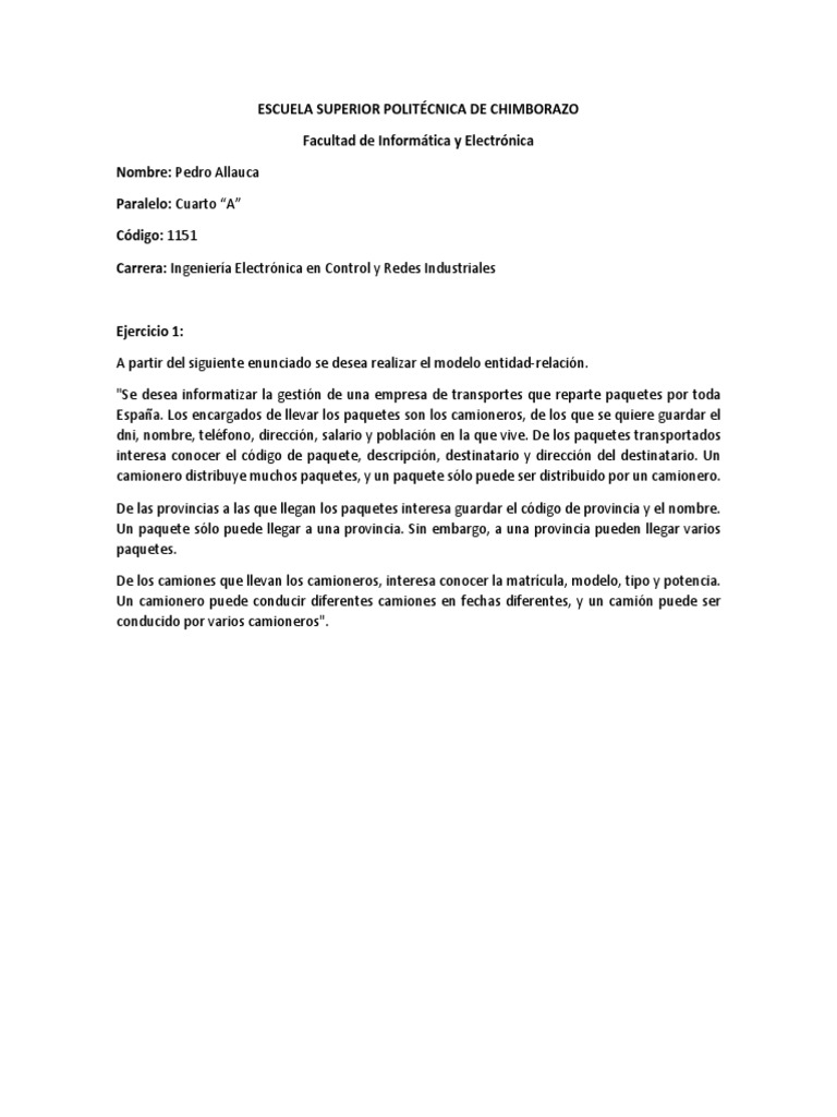 Ejercicios BDD | PDF | Coche | Salón de clases