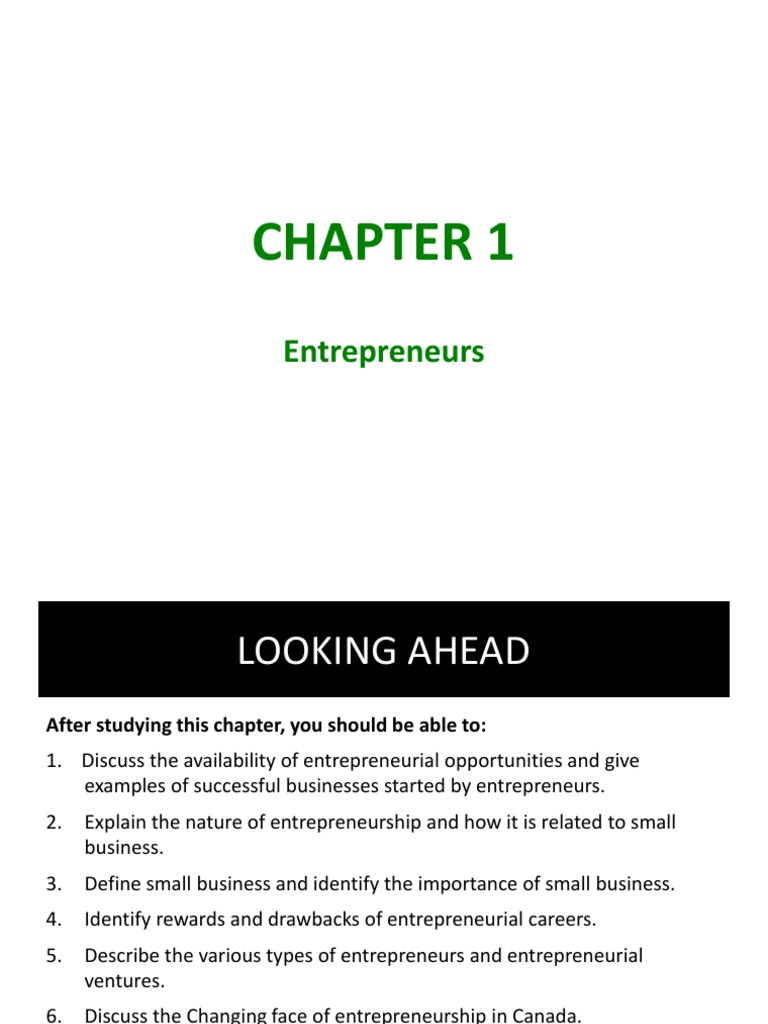 Introduction To Small Business | PDF | Small Business | Entrepreneurship